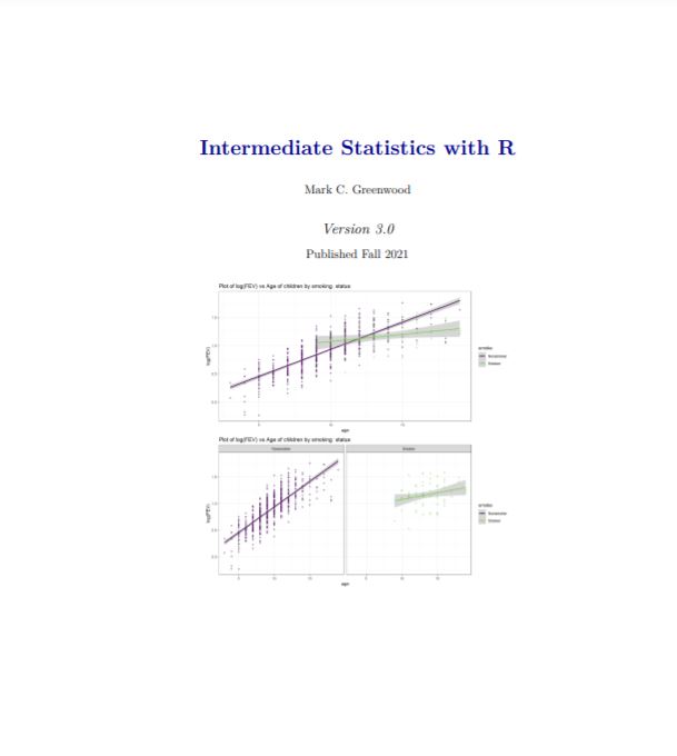 Intermediate Statistics with R - Open Textbook Library